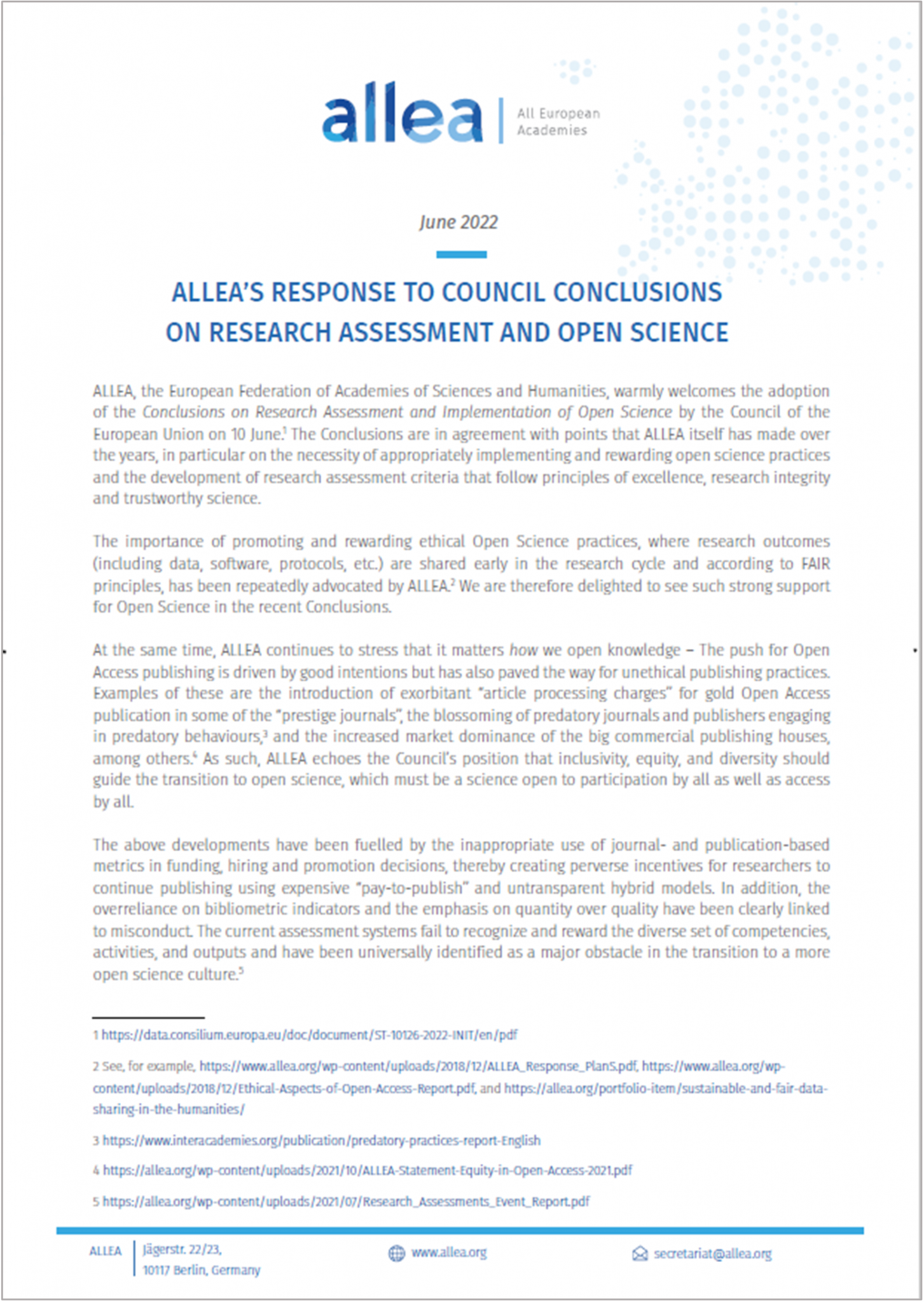 Research Integrity and Research Ethics - ALLEA